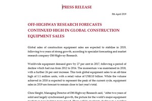 Download our Bauma press release - Off-Highway Research