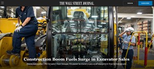 WSJ profiles excavator market - Off-Highway Research